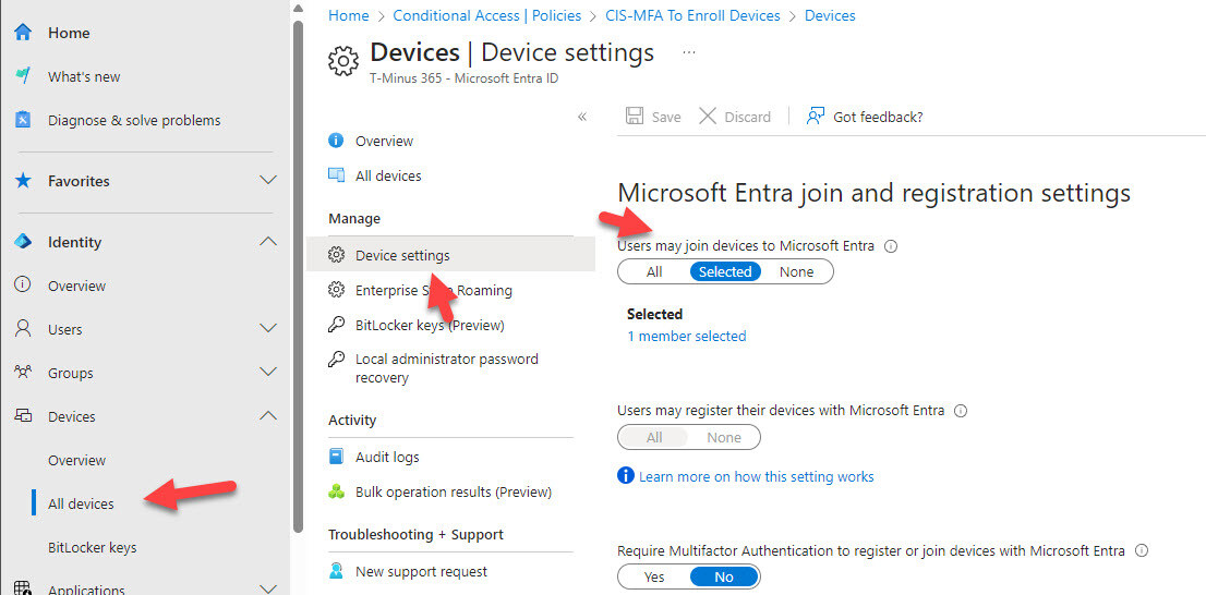 Top policies for securing device registration in Microsoft 365