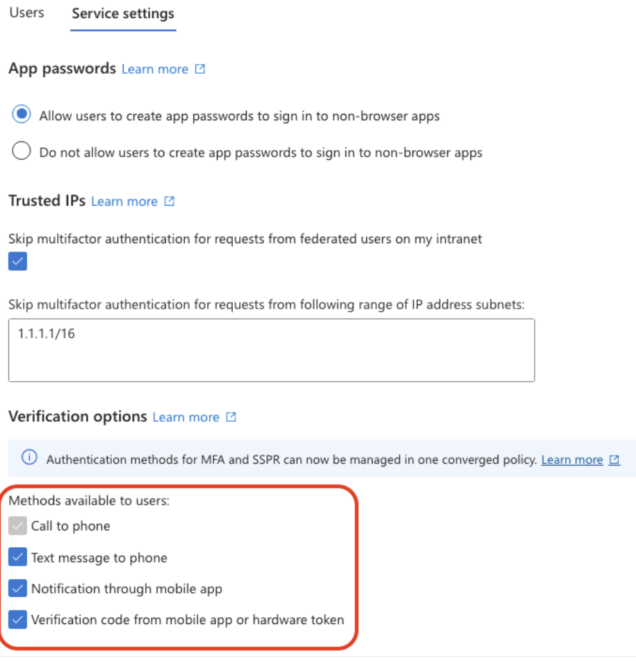 Understanding the changes coming to Microsoft MFA | Legacy Settings