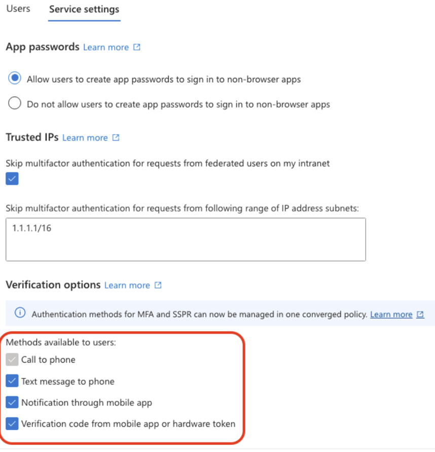 Understanding the changes coming to Microsoft MFA | Legacy Settings