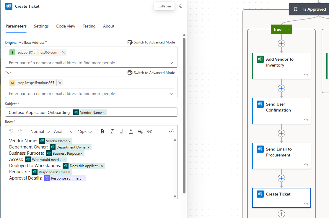 Automating Vendor Onboarding Requests
